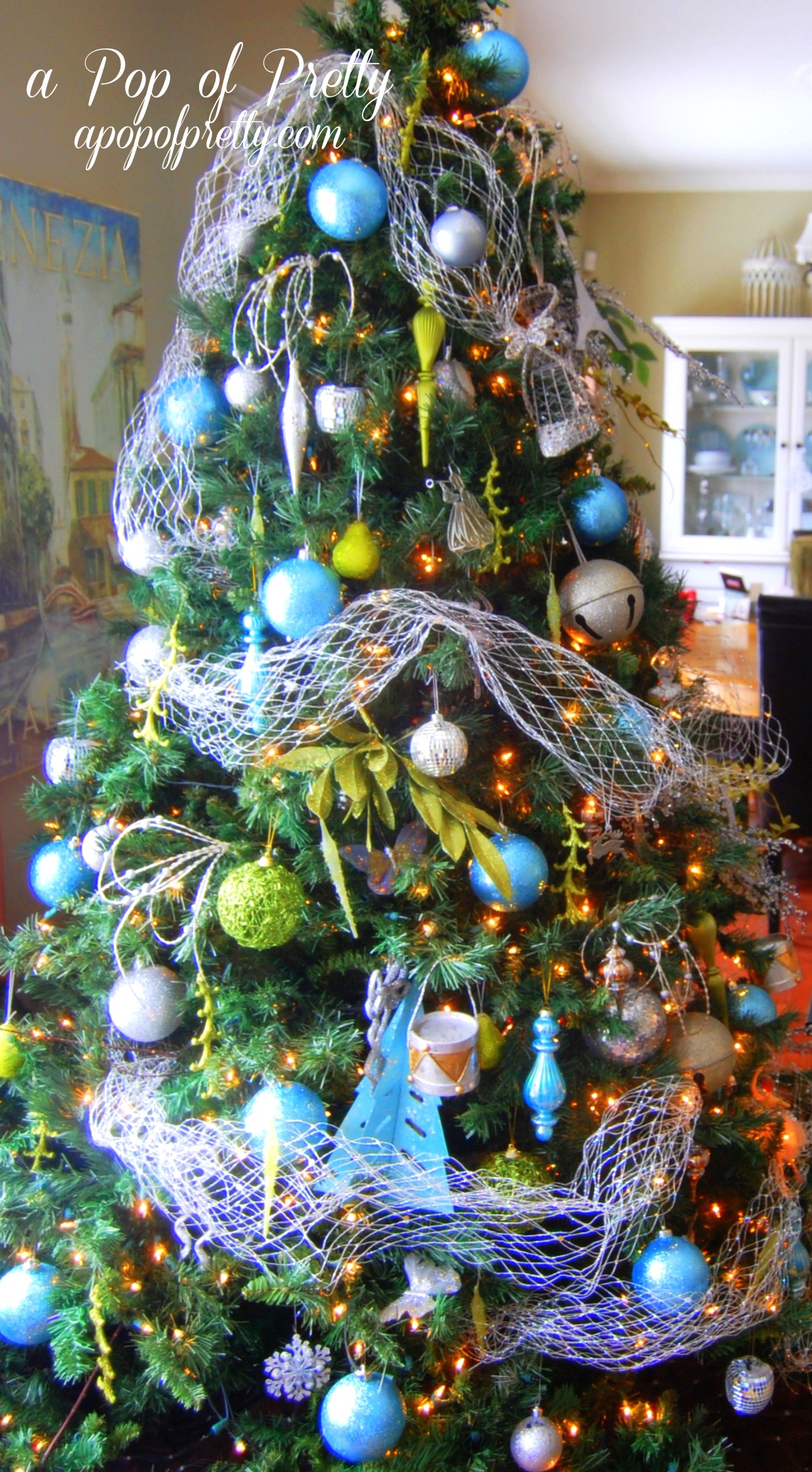 Turquoise Christmas Tree Decorations A Pop Of Pretty Blog Canadian 