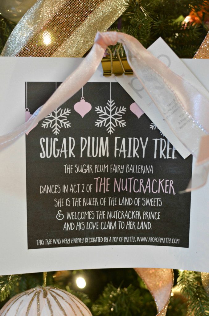 Nutcracker Themed Christmas Tree (Sugar Plum Fairy) - A Pop of Pretty
