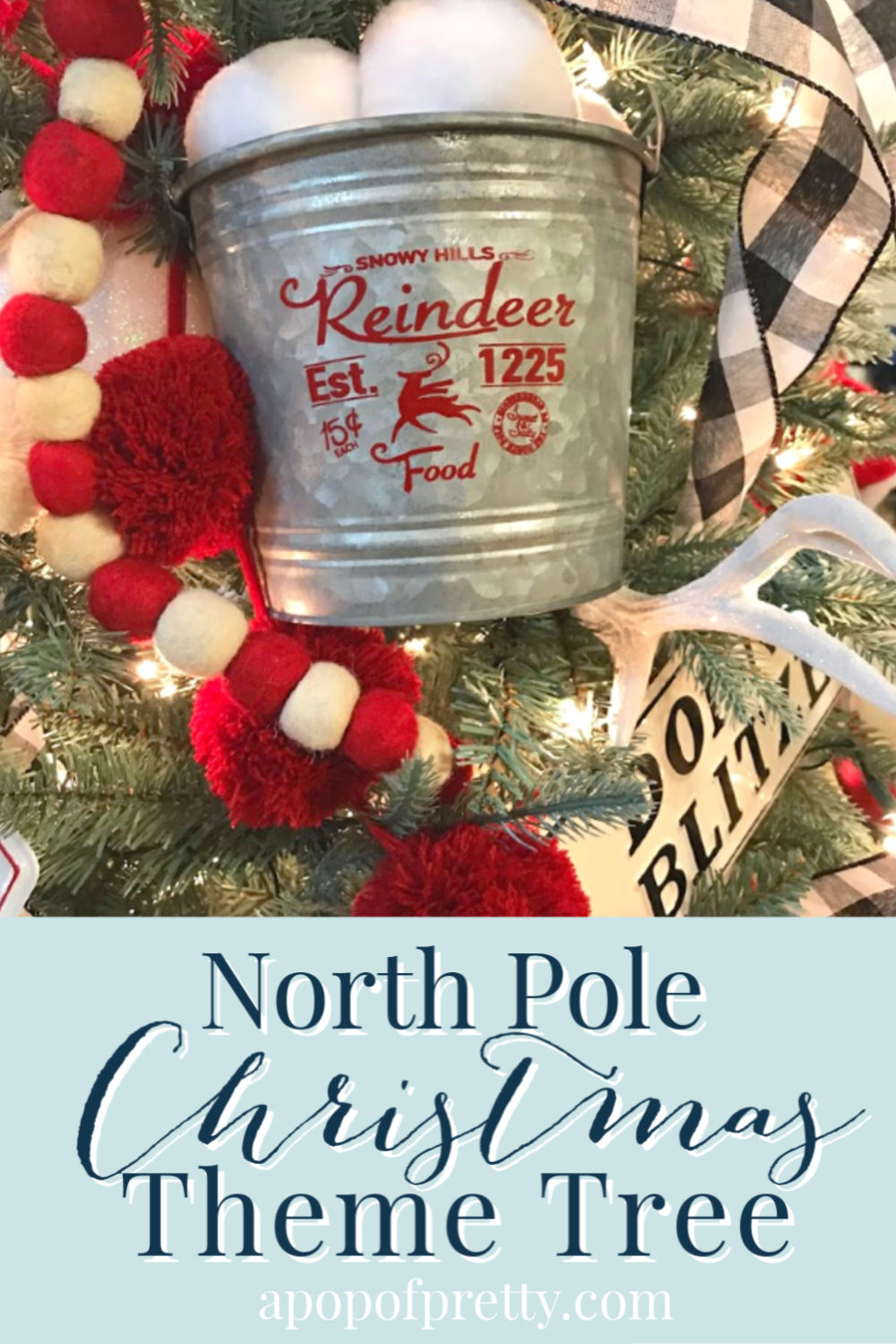 North Pole Themed Christmas Tree: How to Create - A Pop of Pretty