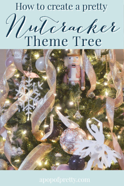 Nutcracker Themed Christmas Tree (Sugar Plum Fairy) - A Pop of Pretty