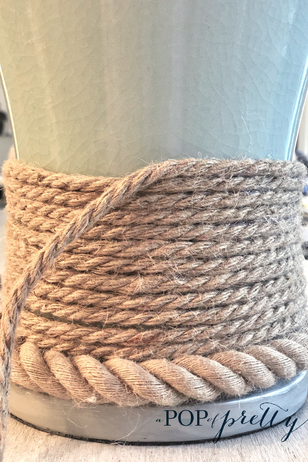 Rope Wrapped Lamp: DIY Tutorial - A Pop of Pretty