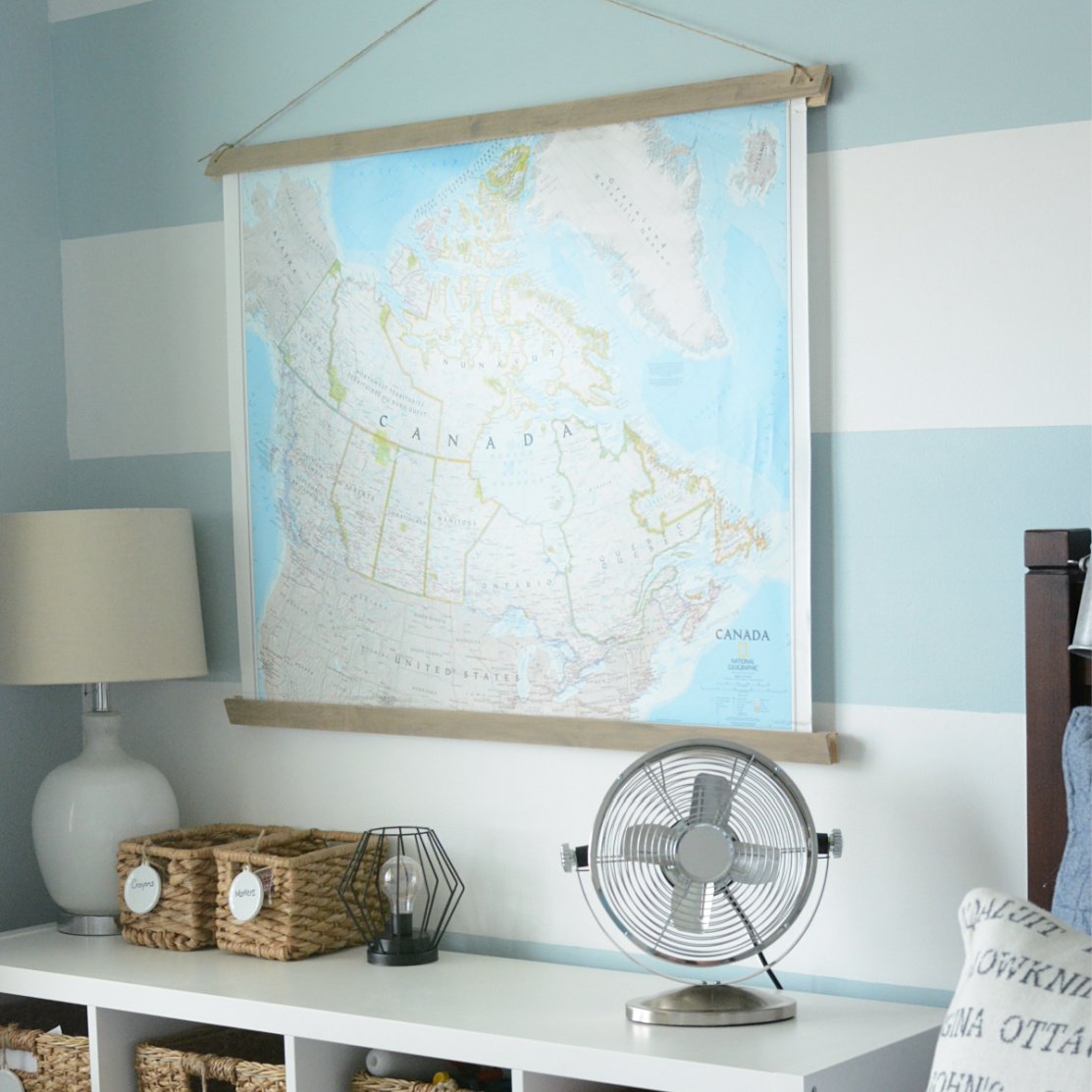 Map Wall Decor: Frame Tutorial (Vintage Style) - A Pop of Pretty