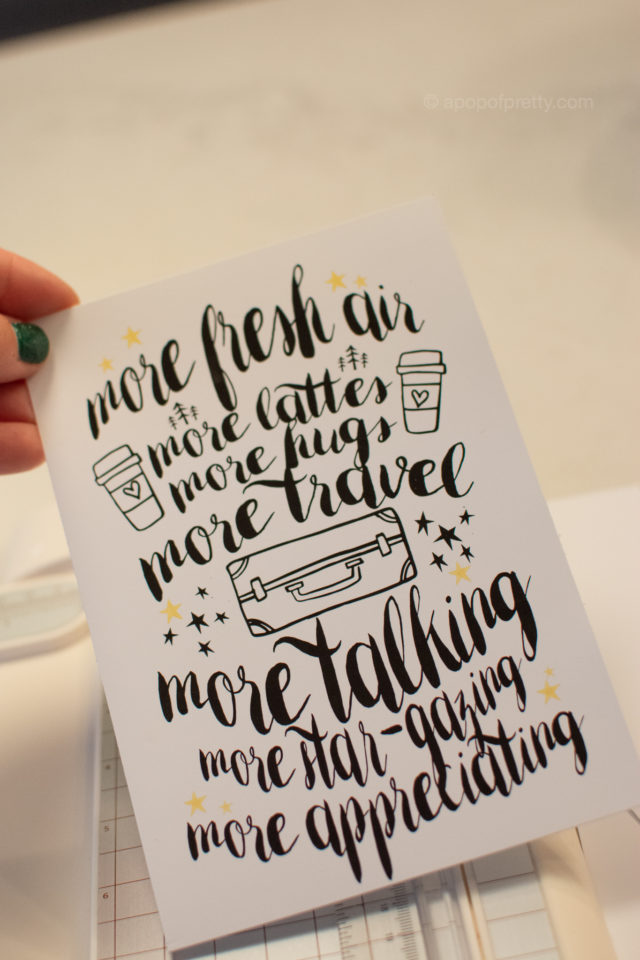 DIY Gift Idea: Inspirational Quote Canvas - A Pop of Pretty